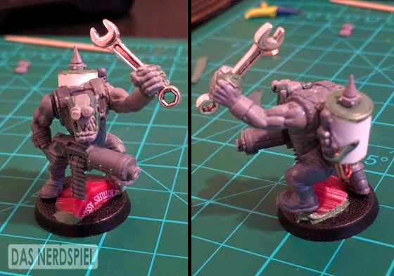 Conversion, Gorkamorka, Morker, Orks, Spanner, Warhammer 40,000 - Ork Spanner with Torch WIP ...
